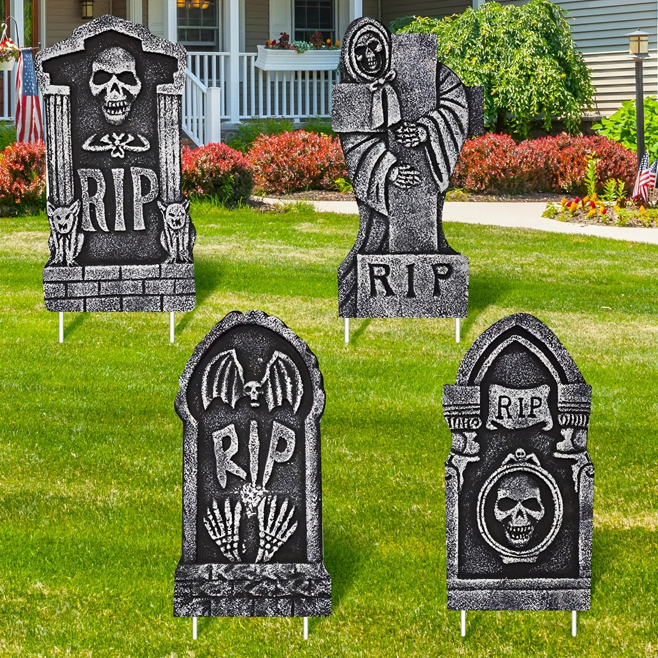 Halloween Tombstone Gravestones with Stakes – Viraxpower.com